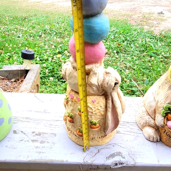 Telle M Stein | Holiday | Figurine The Stone Bunny Inc Rabbit Setting ...